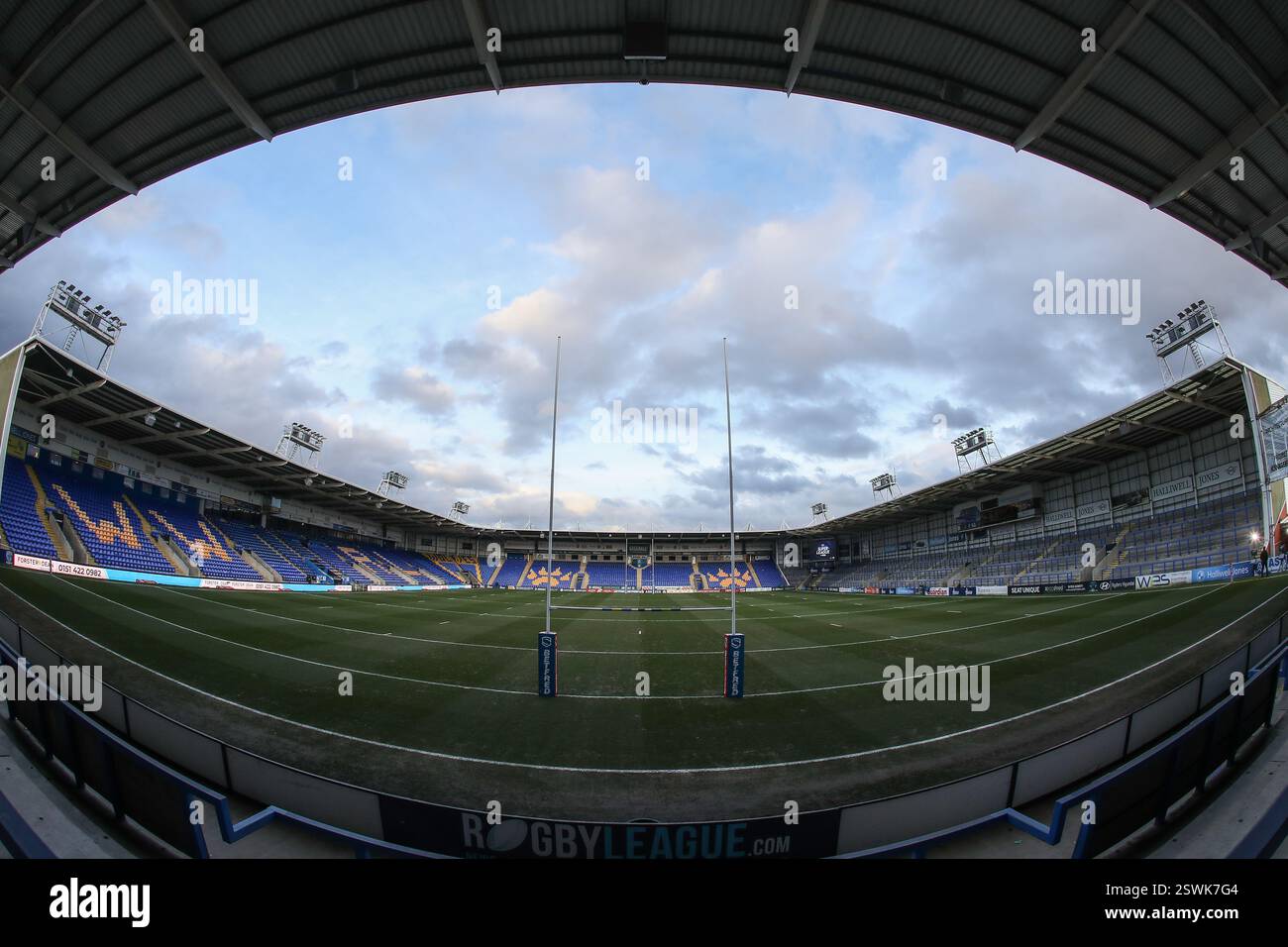 A general view inside of the Luke Littler Stadium, home of Warrington ...