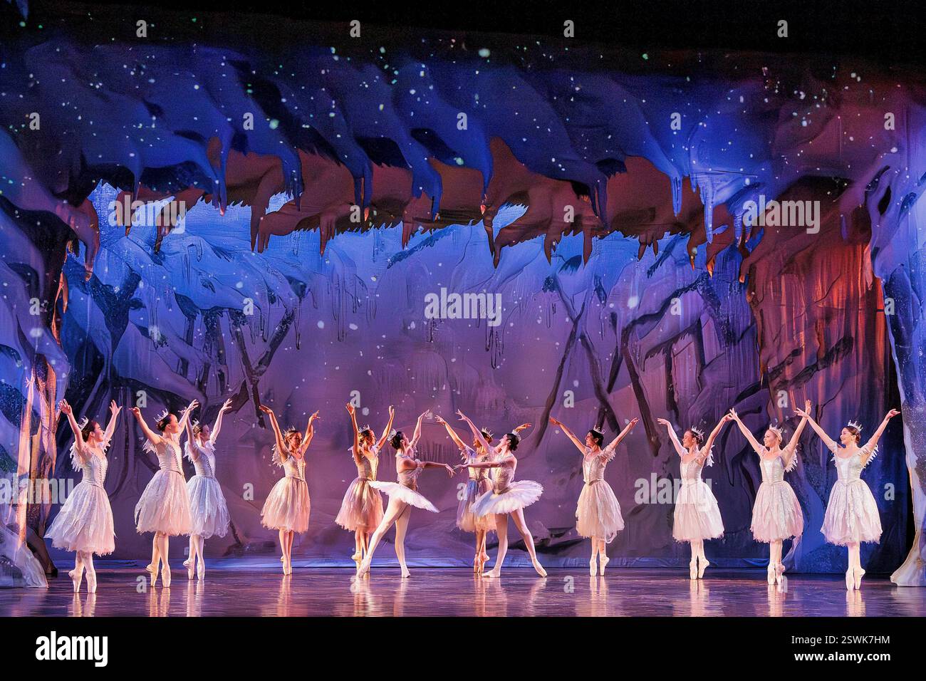 The Nutcracker ballet Waltz of the Snowflakes; San Diego; California ...