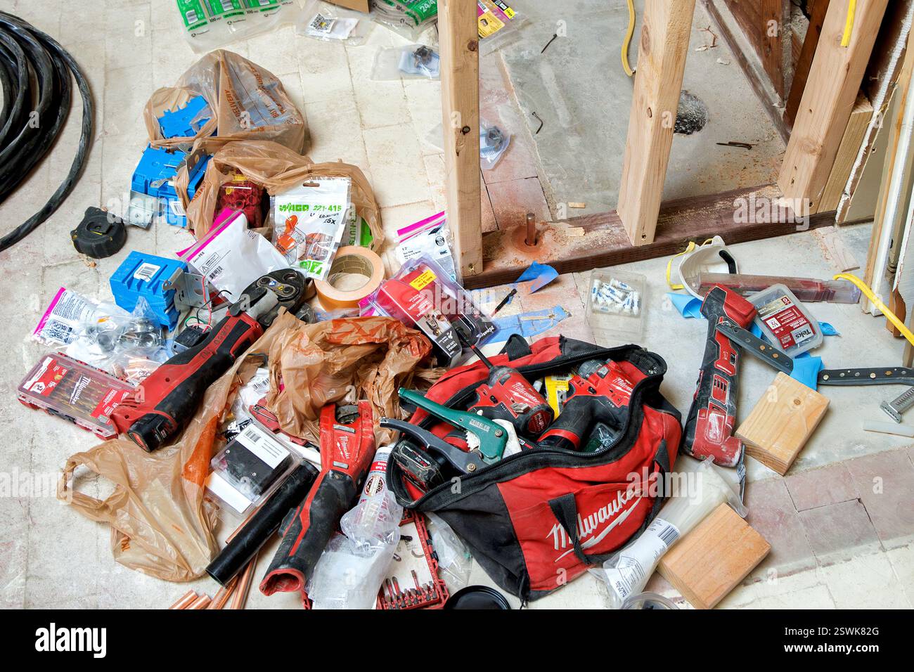 Home remodeling tools Stock Photo - Alamy