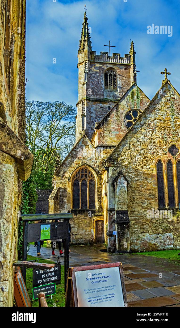 St Andrews Church, Castle Combe, Wiltshire. UK Stock Photo - Alamy