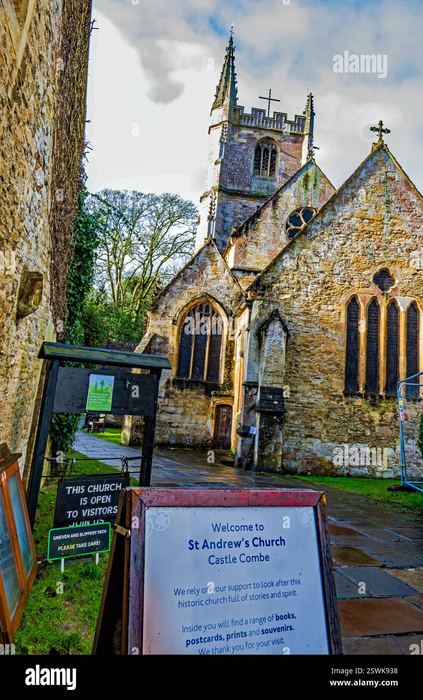 St Andrews Church, Castle Combe, Wiltshire. UK Stock Photo - Alamy