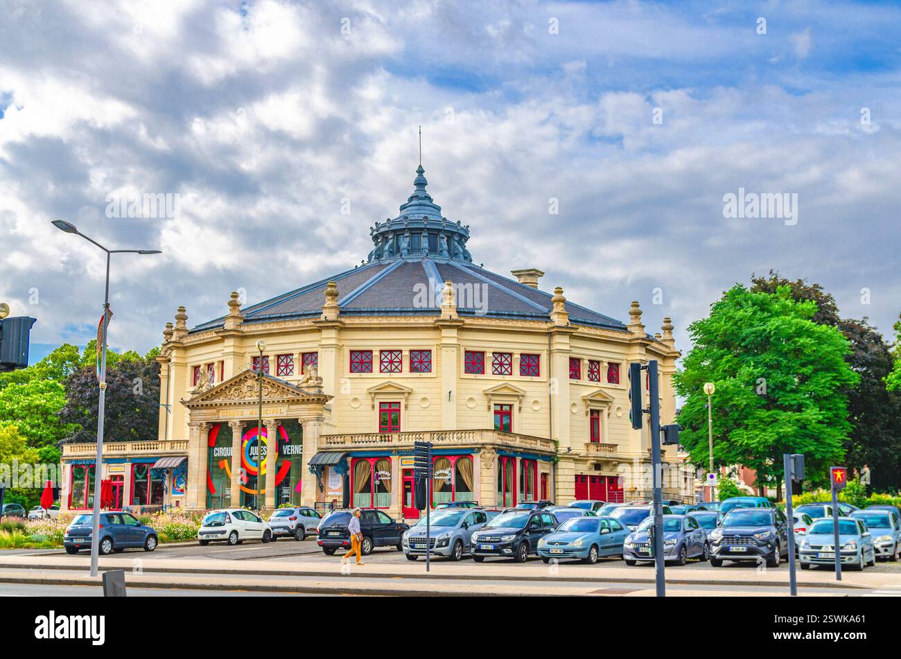 Amiens, France, July 3, 2023: The municipal circus Cirque Jules-Verne ...