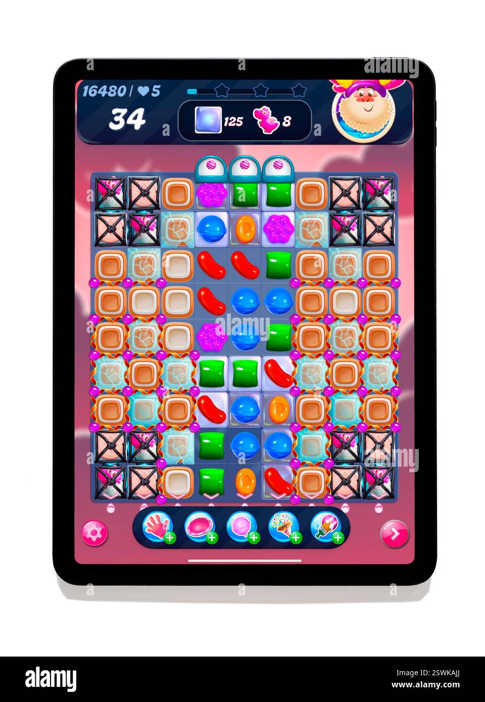Candy Crush Saga app on an iPad Stock Photo - Alamy