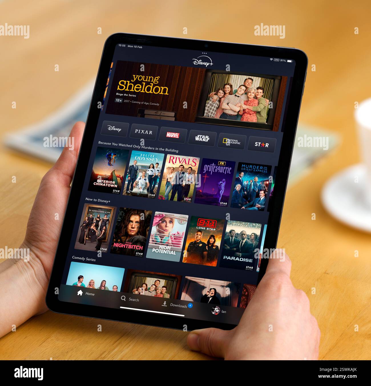 Disney+ app on an Apple iPad Stock Photo - Alamy