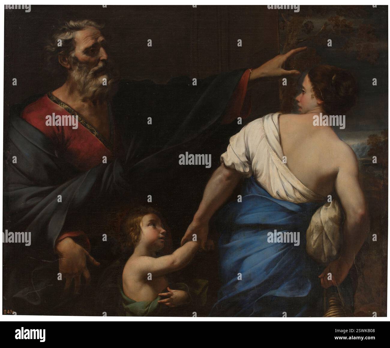 Repudiation of Hagar Anonymous - 17th century Prado Stock Photo - Alamy