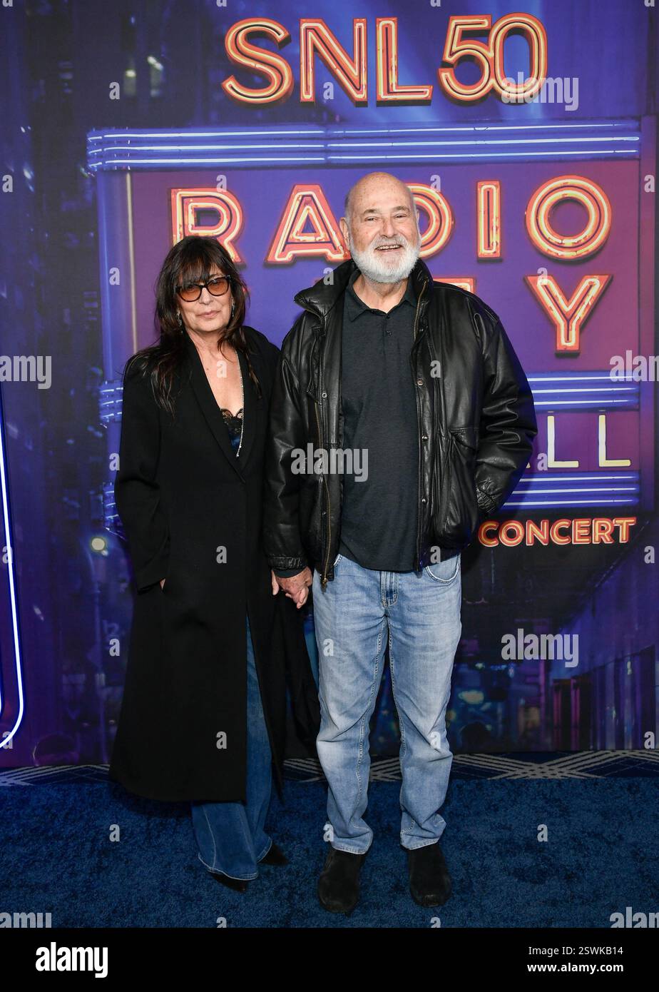 Rob Reiner, right, and wife Michele Singer Reiner attend the SNL50: The ...