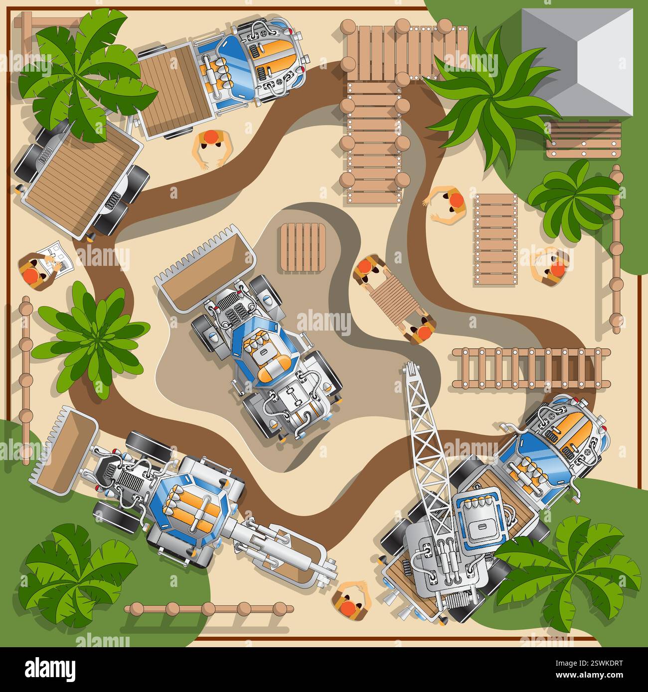 Quarry transport Stock Vector Images - Alamy