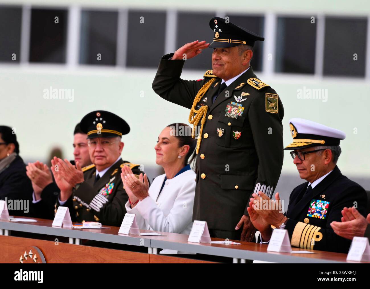 Cerralvo, Mexico. 19 February, 2025. Mexican Army head Gen. Norberto ...