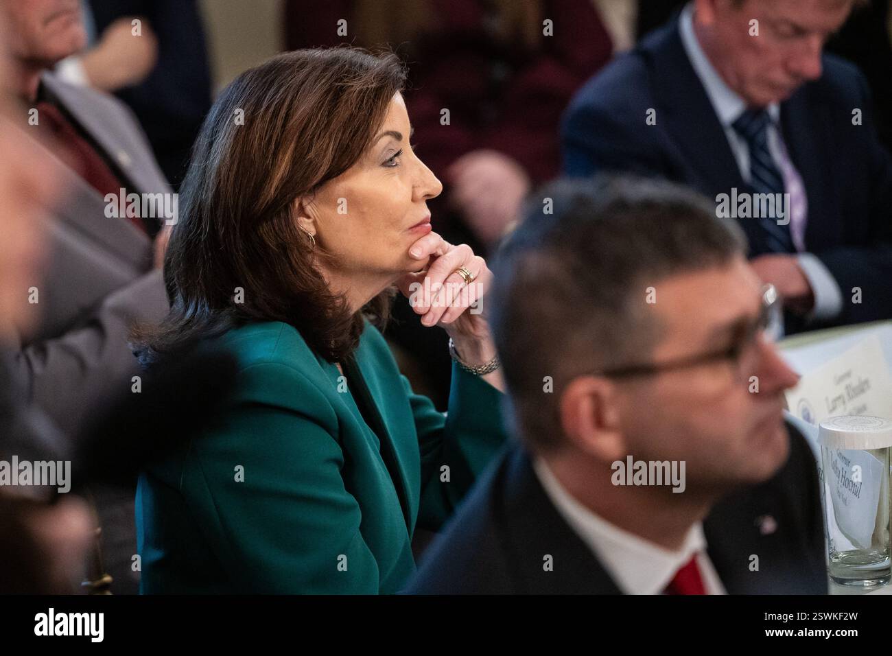 Washington, United States. 21st Feb, 2025. New York Gov. Kathy Hochul ...