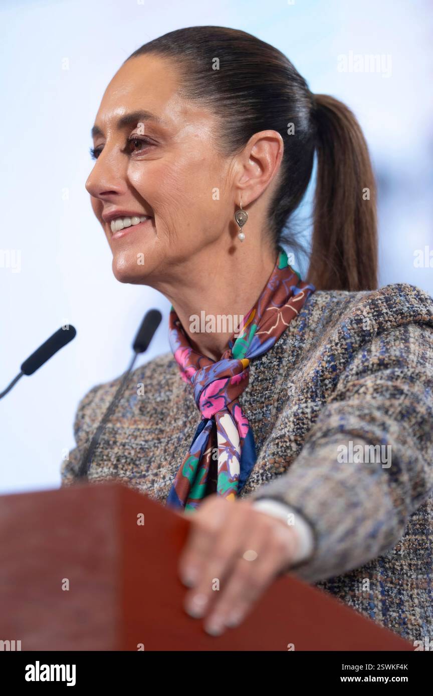 Mexico City, Mexico. 21st Feb, 2025. Mexican President Claudia ...