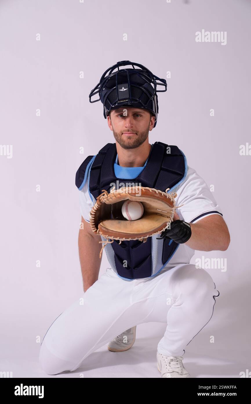 Tampa Bay Rays catcher Kenny Piper poses for a portrait during photo ...