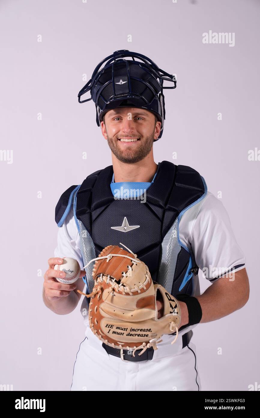 Tampa Bay Rays catcher Kenny Piper poses for a portrait during photo ...