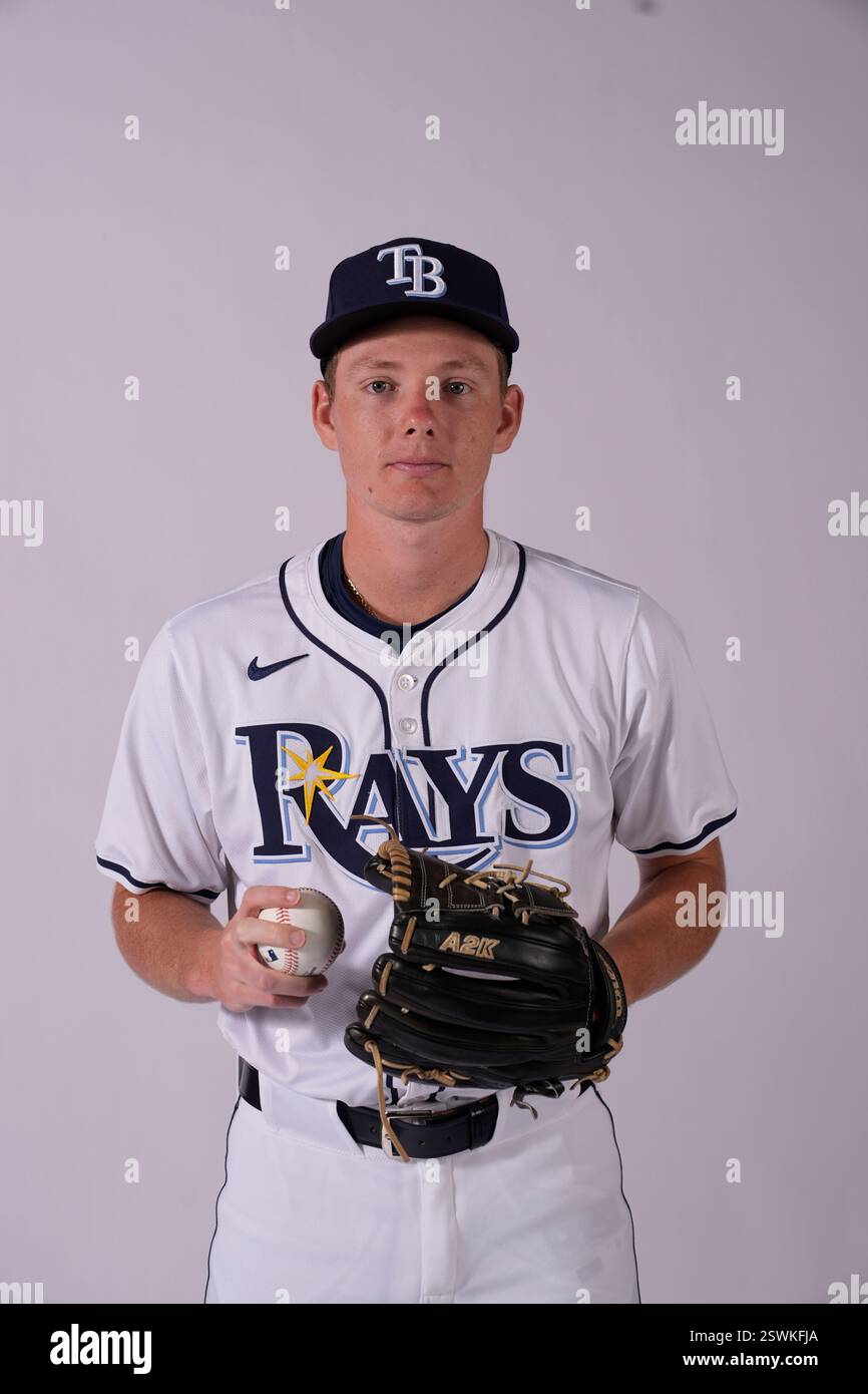 Tampa Bay Rays pitcher Ben Peoples poses for a portrait during photo ...