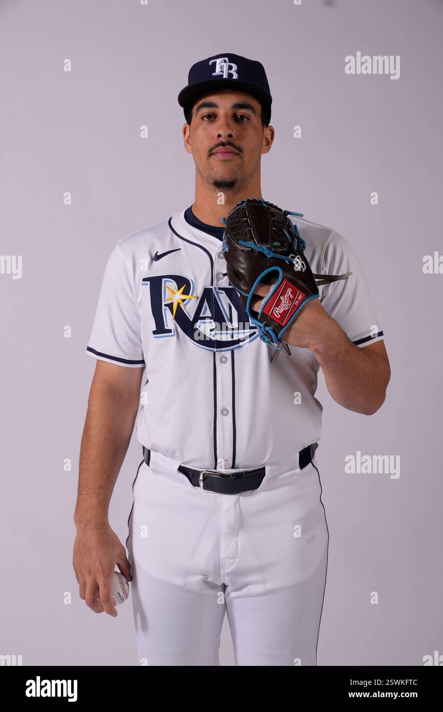Tampa Bay Rays pitcher Alex Cook poses for a portrait during photo day ...