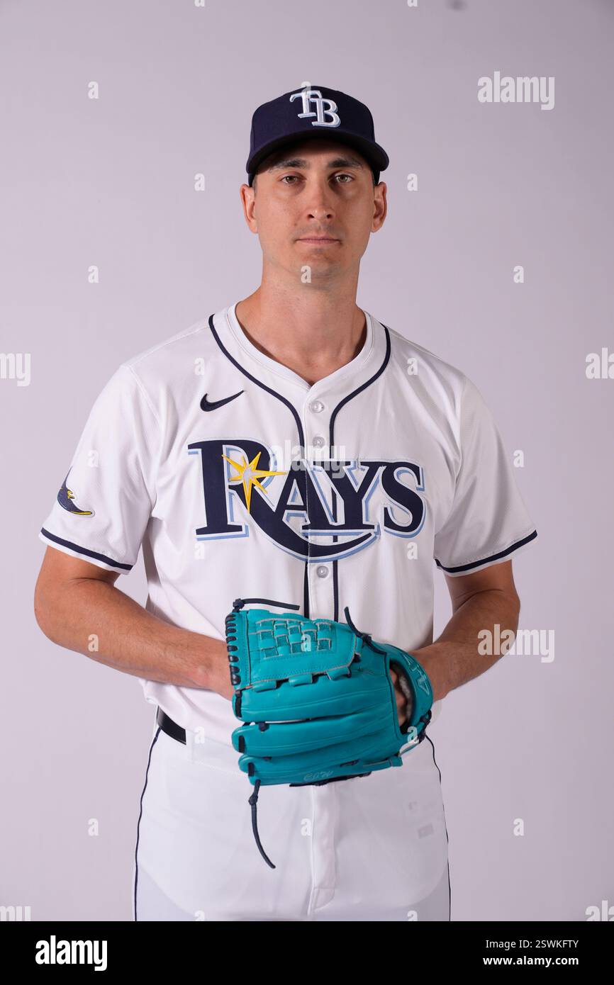 Tampa Bay Rays pitcher Jacob Waguespack poses for a portrait during ...