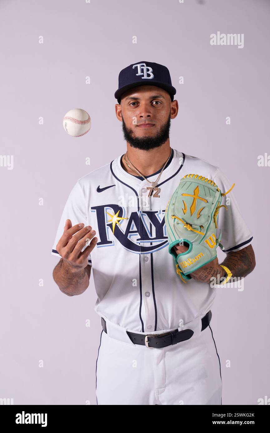 Tampa Bay Rays pitcher Jonathan Hernandez poses for a portrait during ...