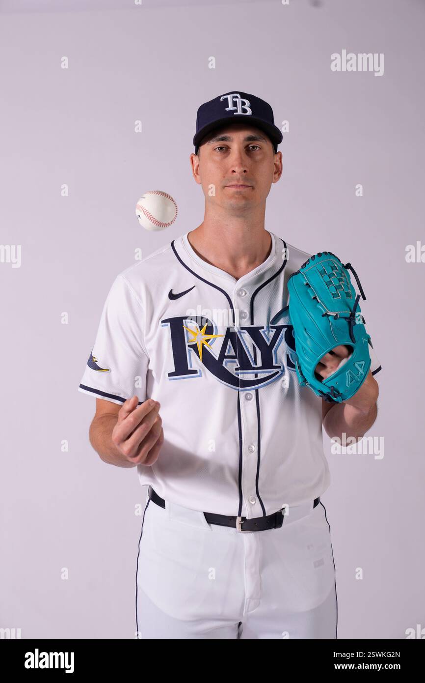 Tampa Bay Rays pitcher Jacob Waguespack poses for a portrait during ...