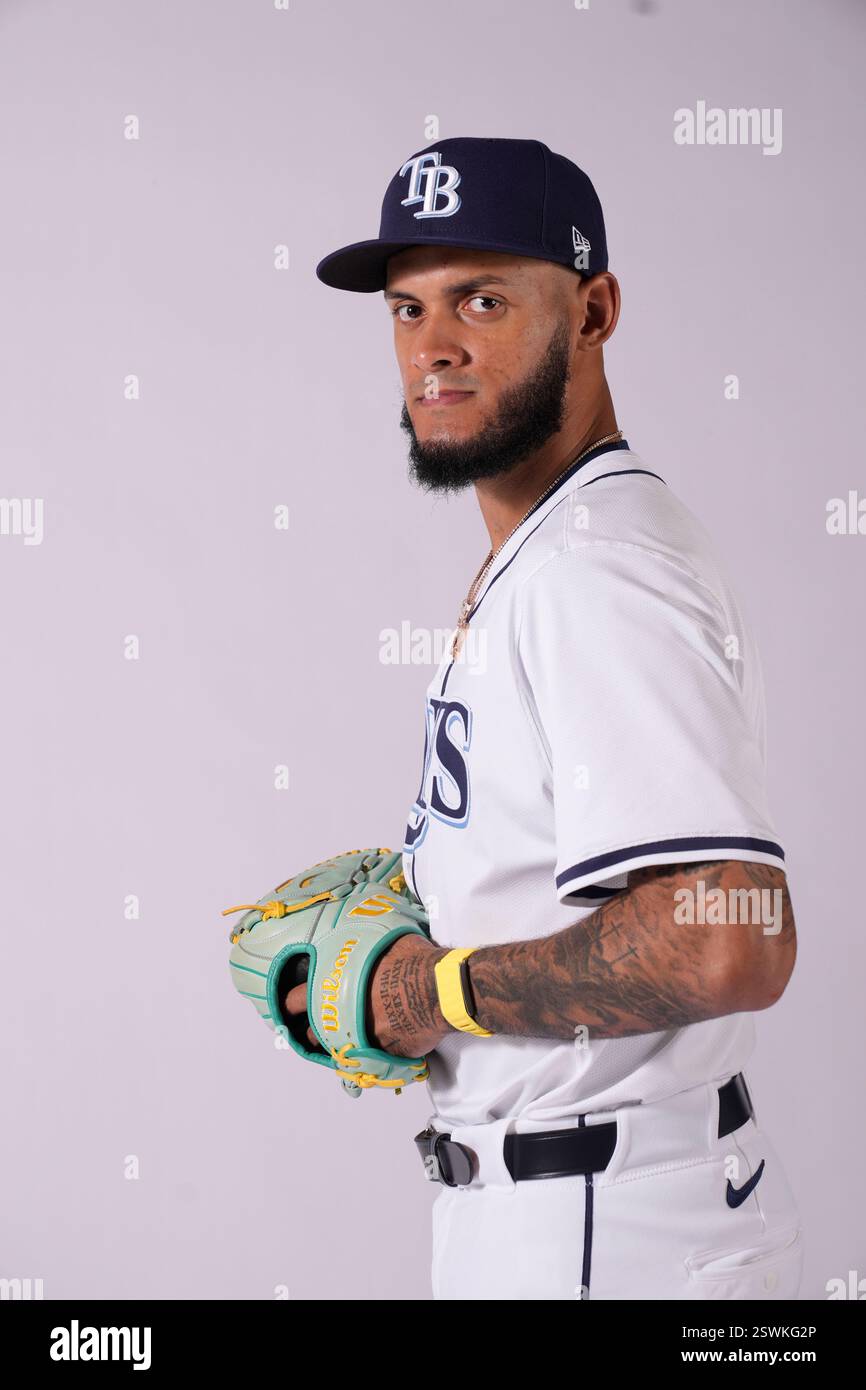 Tampa Bay Rays pitcher Jonathan Hernandez poses for a portrait during ...