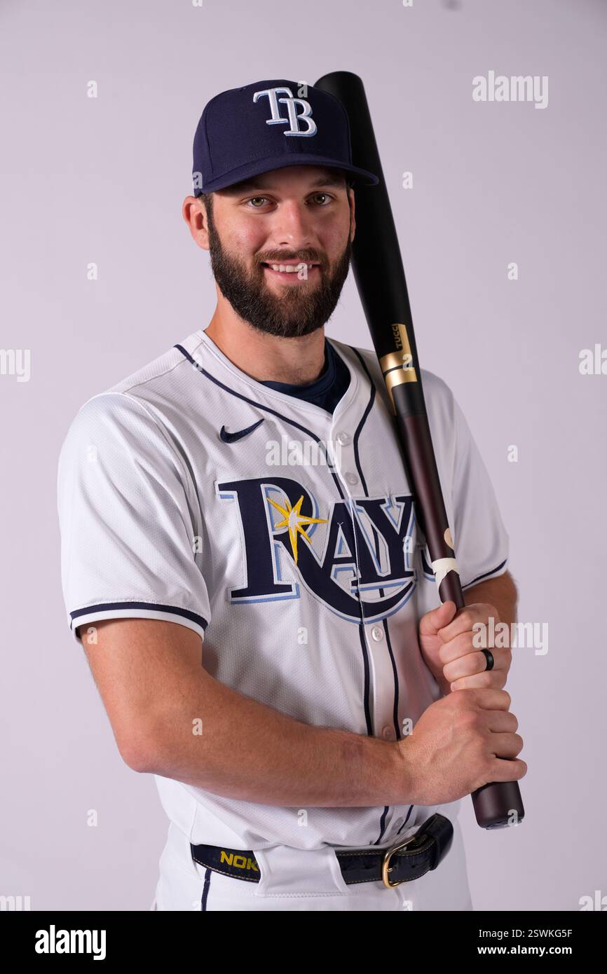Tampa Bay Rays outfielder Tristan Peters poses for a portrait during ...