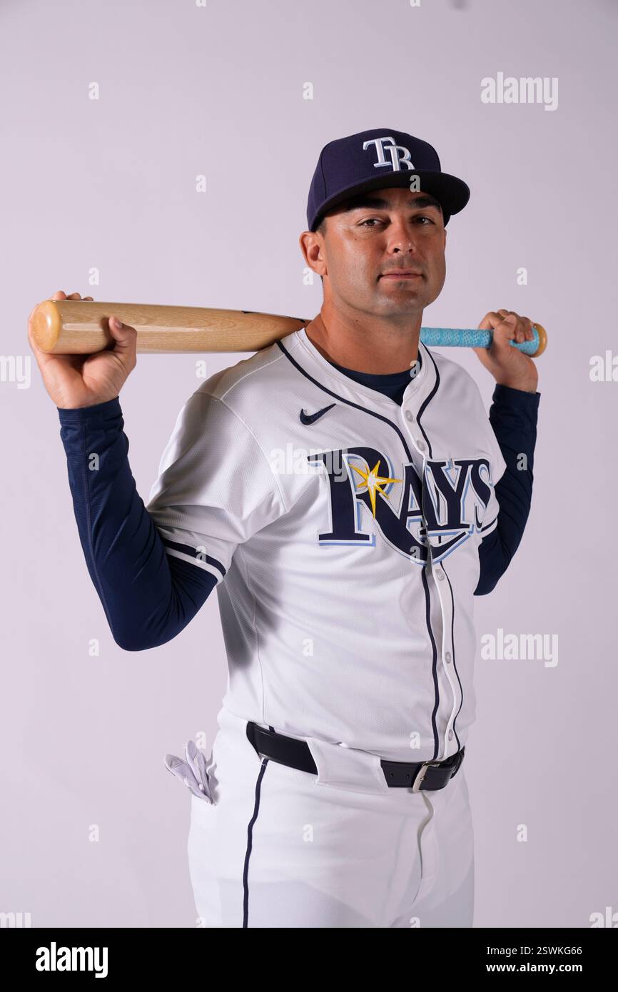 Tampa Bay Rays infielder Coco Montes poses for a portrait during photo ...