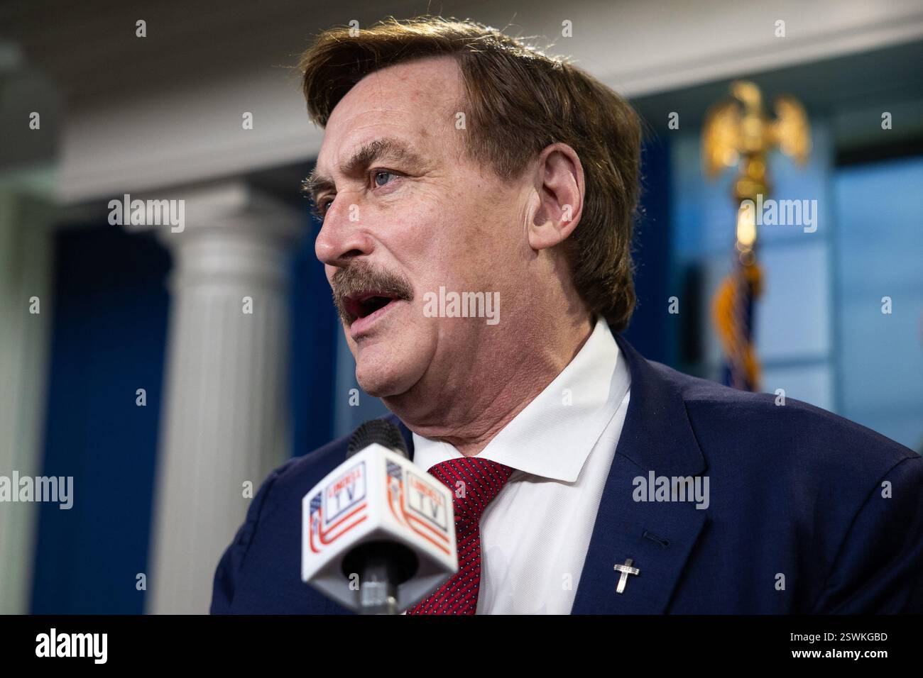 Washington, United States. 21st Feb, 2025. My Pillow CEO Mike Lindell ...