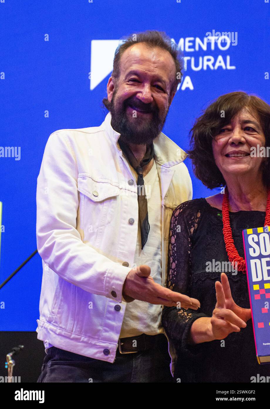 Javier Ramirez known as â€œEl Cha!â€ , poses during the presentation of ...