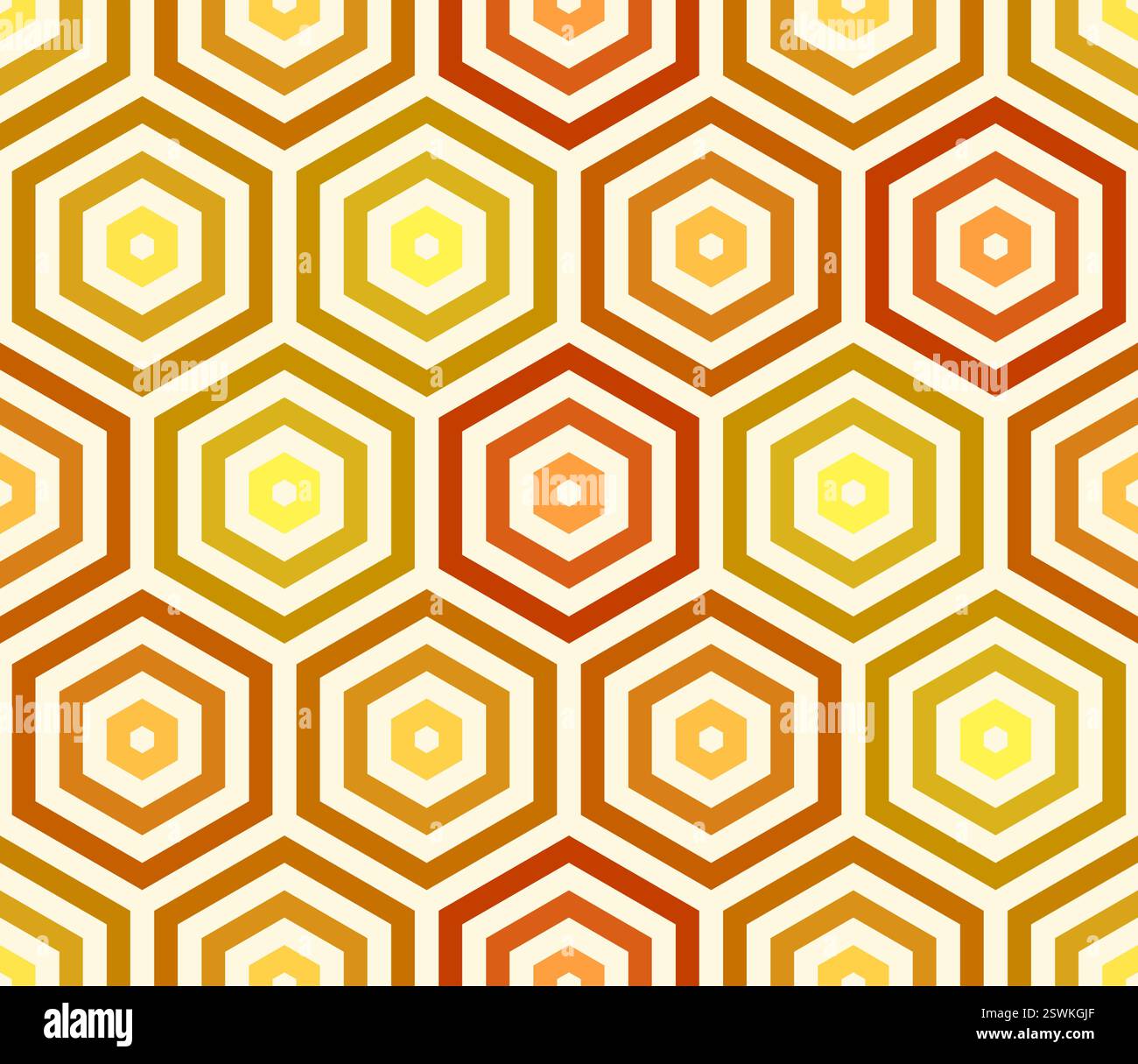 Seamless geometric pattern. Orange color tones gradients. Stacked ...