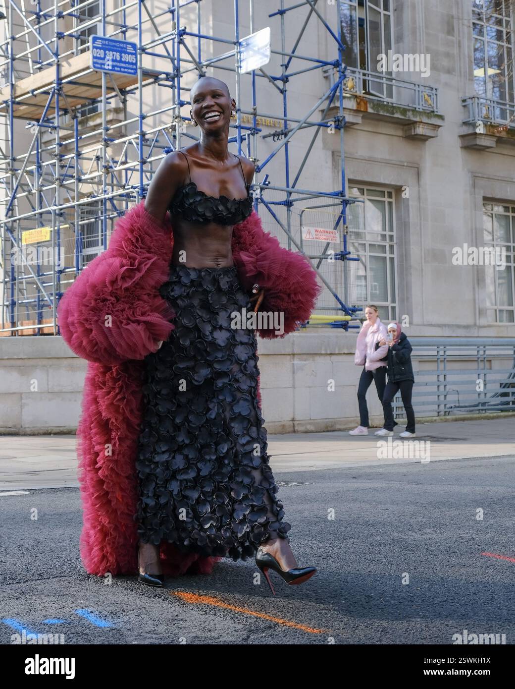 London, UK. 21st February, 2025. Model and writer Adot Gat attends the ...