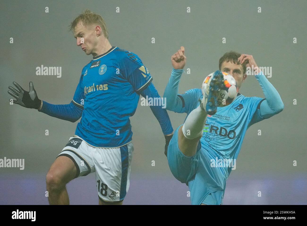 Lyngby, Denmark. 21st Feb, 2025. 3F Superliga-kampen mellem Lyngby ...