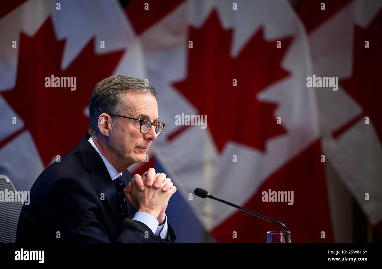 Ottawa, Can. 29th Jan, 2025. Bank of Canada governor Tiff Macklem ...