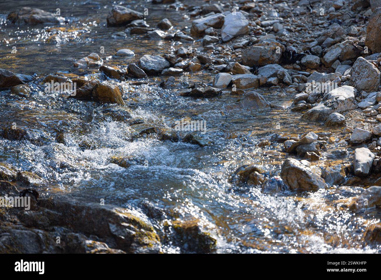 Pebbles in stream hi-res stock photography and images - Alamy