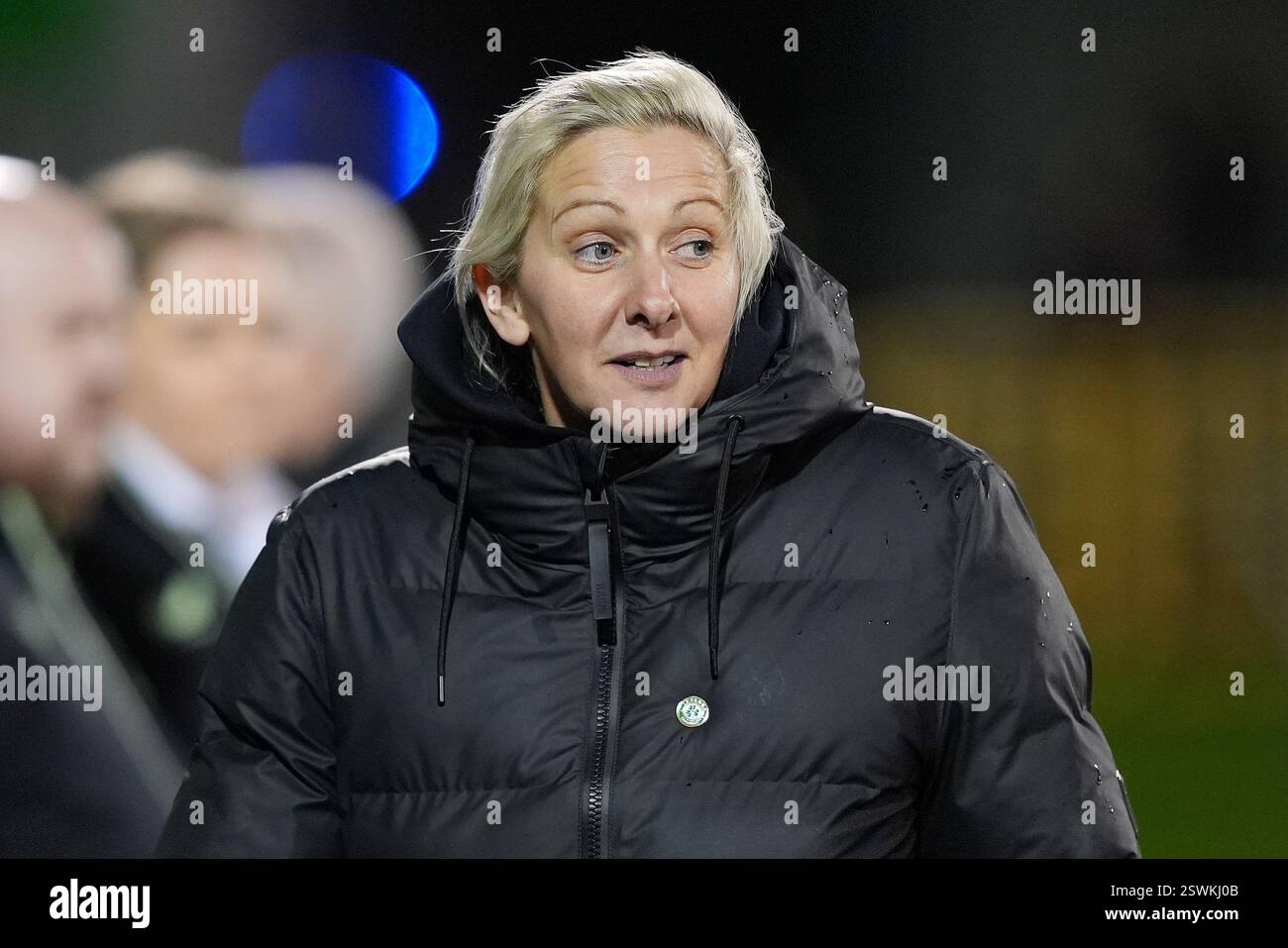 Ireland head coach Carla Ward (centre) ahead of the UEFA Women's ...