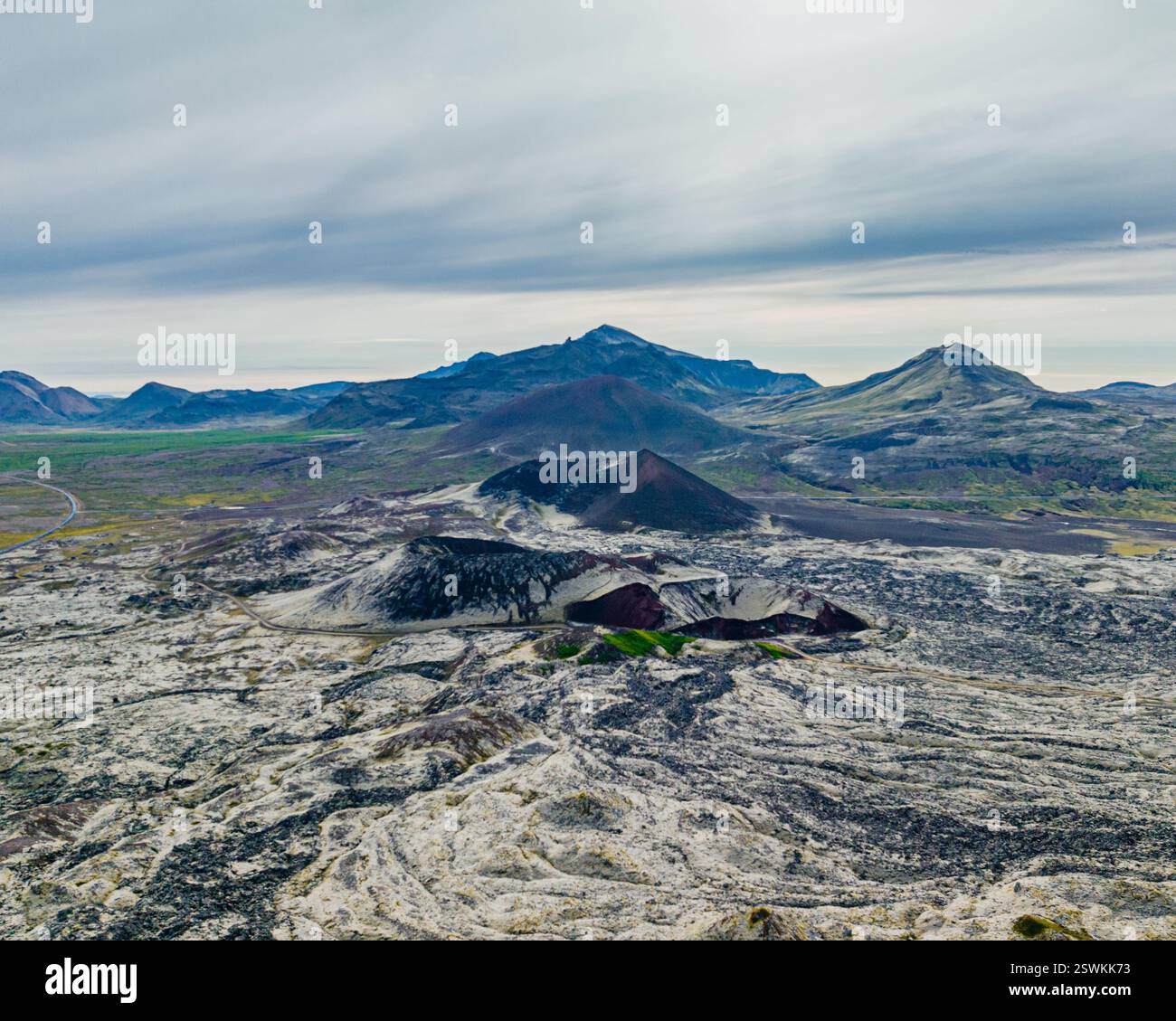 Aerial view lava rock formations hi-res stock photography and images ...