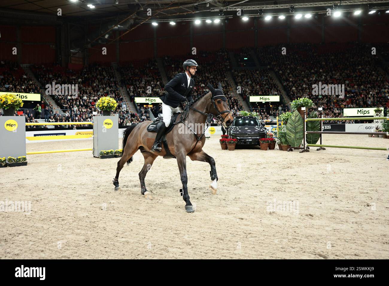 Marco Kutscher of Germany with Catelly during the Prize of MIPS at the Gothenburg Horse Show on ...