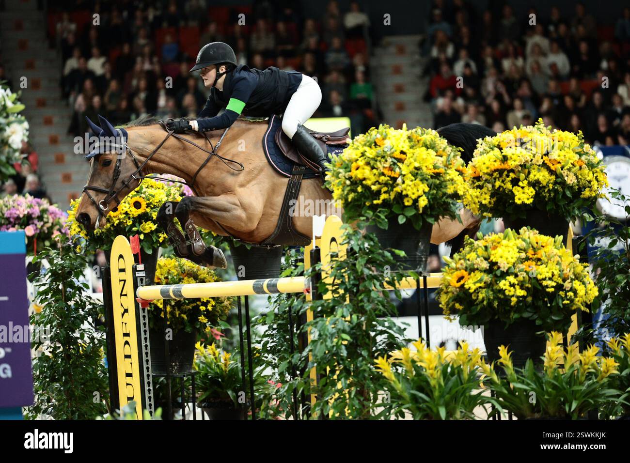 Josefin Torell of Sweden with Damoiselle du Mesnil during the Prize of ...