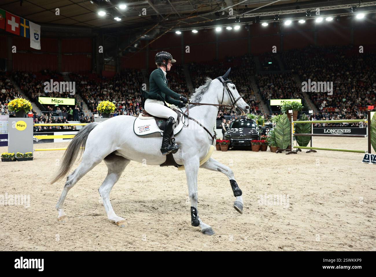 Hilary Scott of Australia with Clarima during the Prize of MIPS at the ...