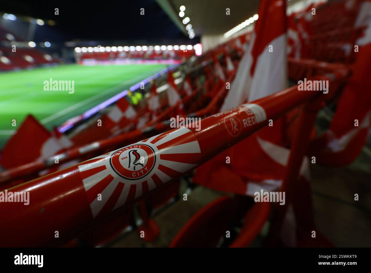 Bristol, England, 21st February 2025. A detailed view of a Bristol City ...