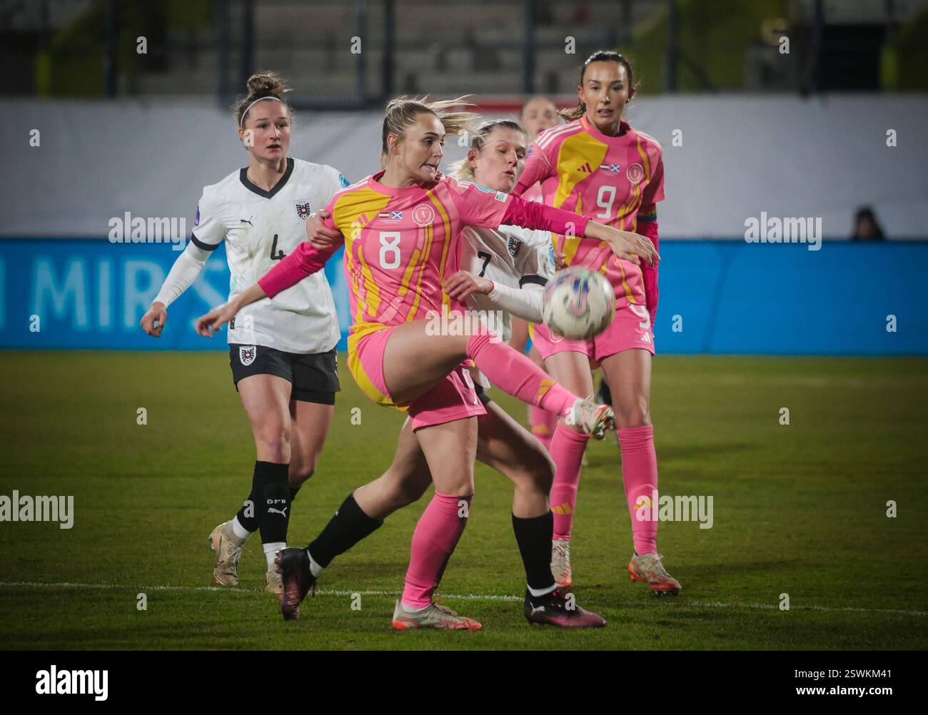 21.02.2025, Innviertel Arena, AUT, Unterwegs in Oberösterreich, Österreich - Schottland ...
