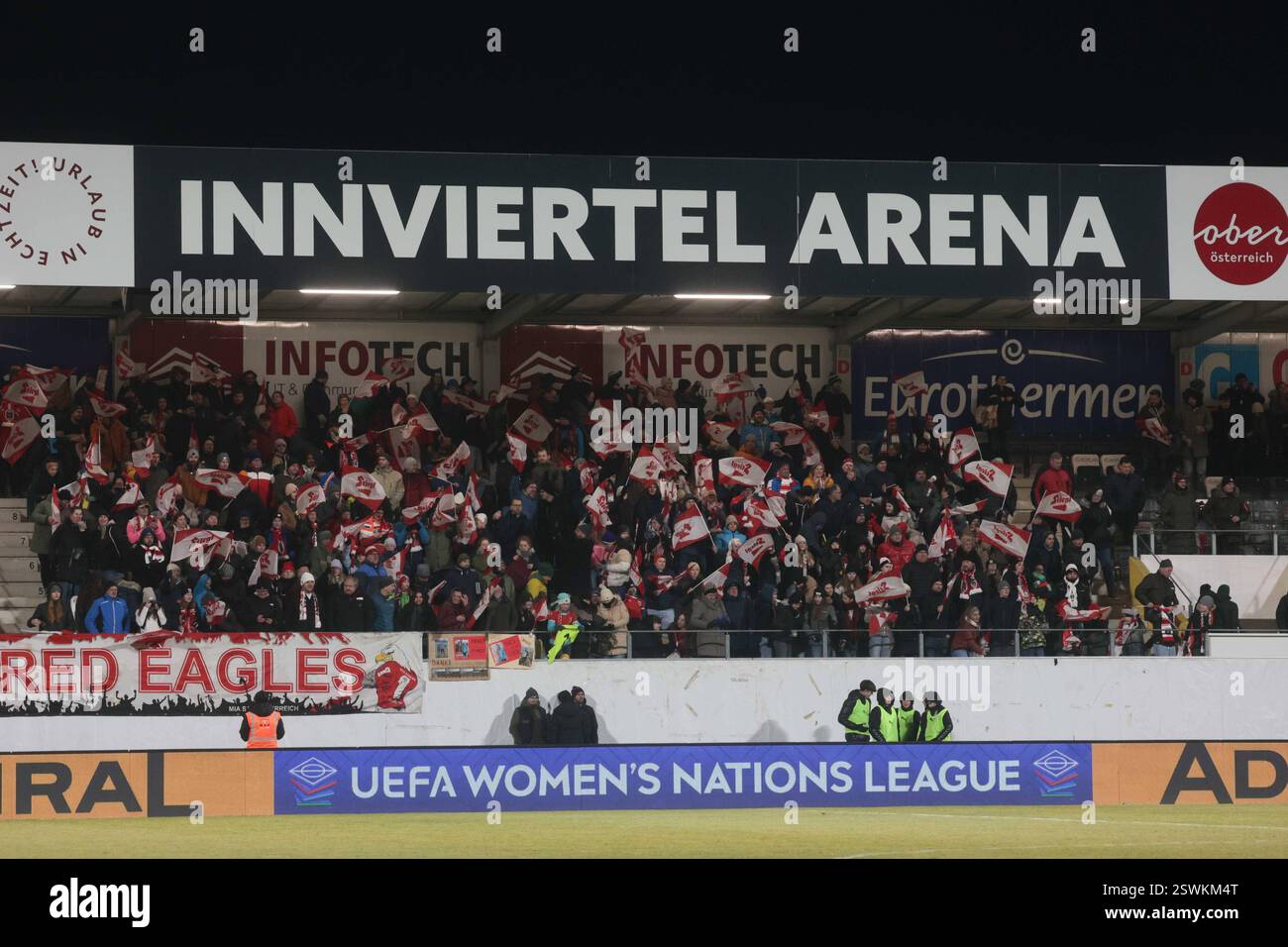 21.02.2025, Innviertel Arena, AUT, Unterwegs in Oberösterreich, Österreich - Schottland ...