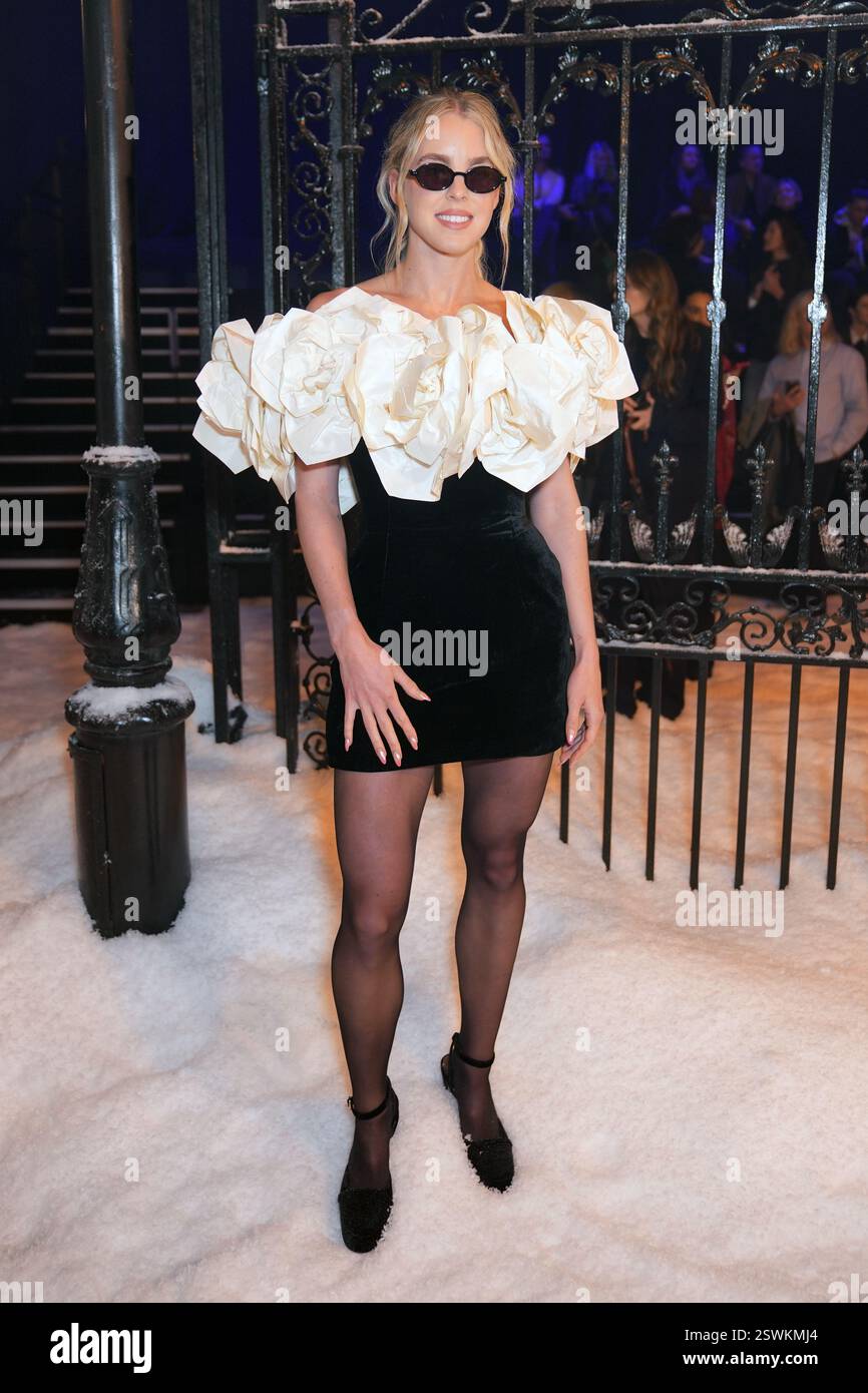 Keely Hodgkinson attending the Richard Quinn show in The Lindley Hall ...