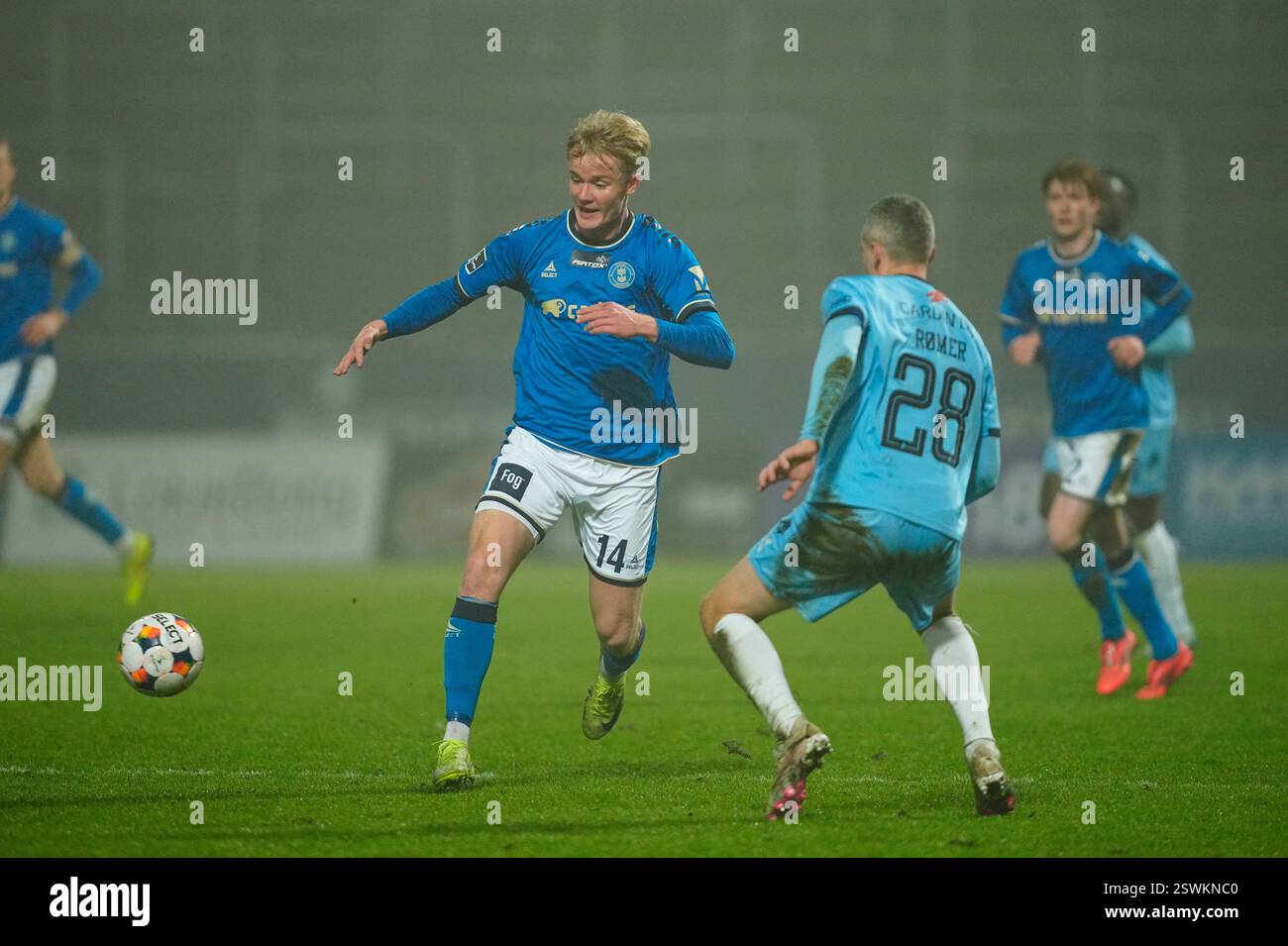 Lyngby, Denmark. 21st Feb, 2025. 3F Superliga-kampen mellem Lyngby ...