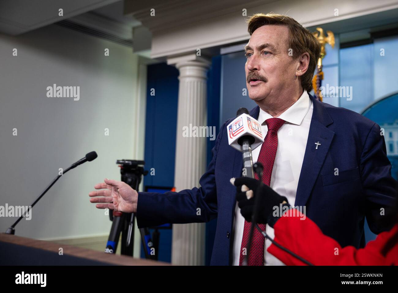 Washington, United States. 21st Feb, 2025. My Pillow CEO Mike Lindell ...