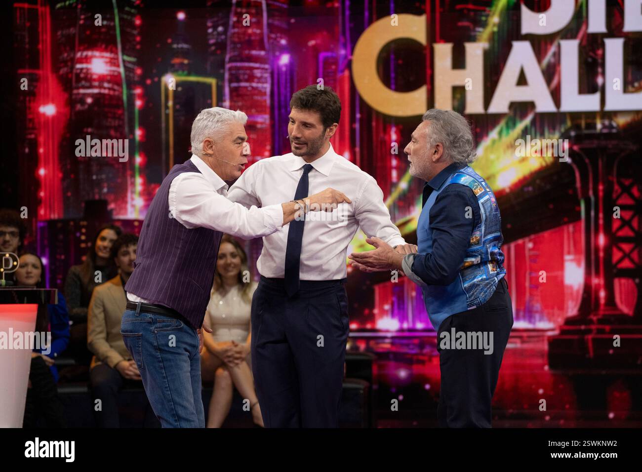 Biagio Izzo, Stefano De martino and Francesco Paolantoni seen during ...