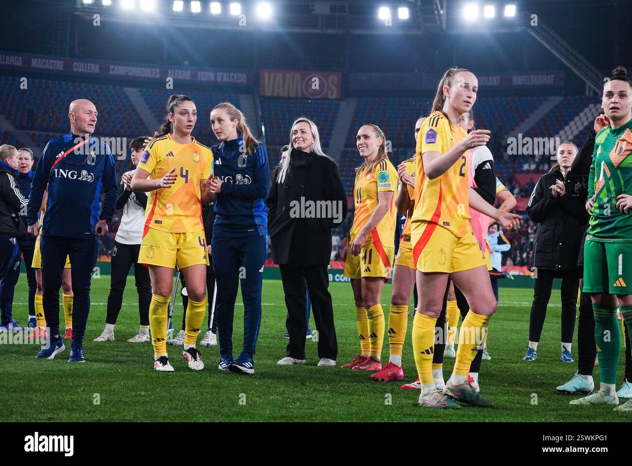 Valencia, Spain. 21st Feb, 2025. Belgium's head coach Elisabet ...