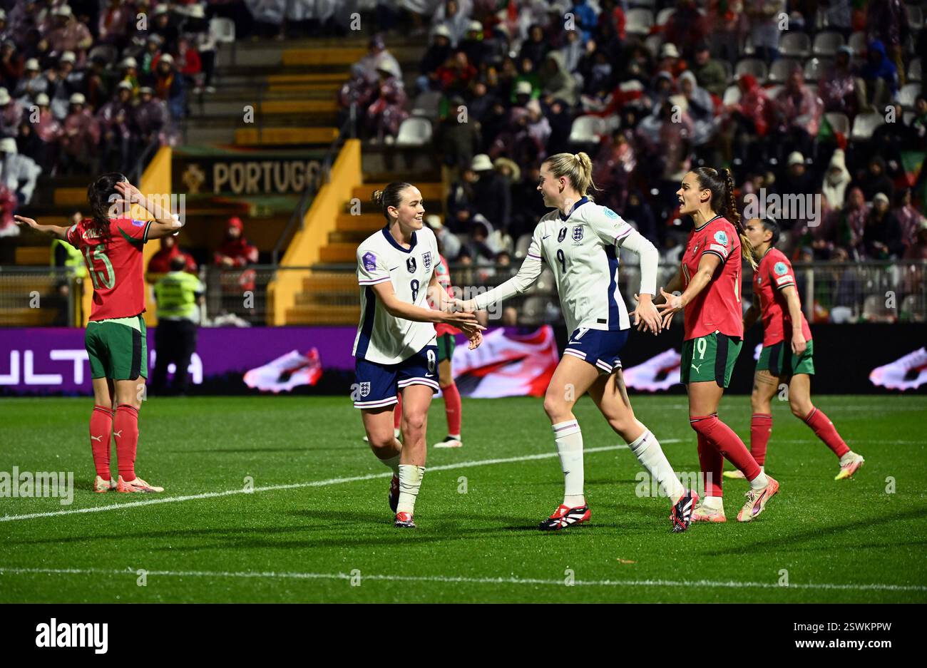 England's Alessia Russo celebrates scoring their side's first goal of ...