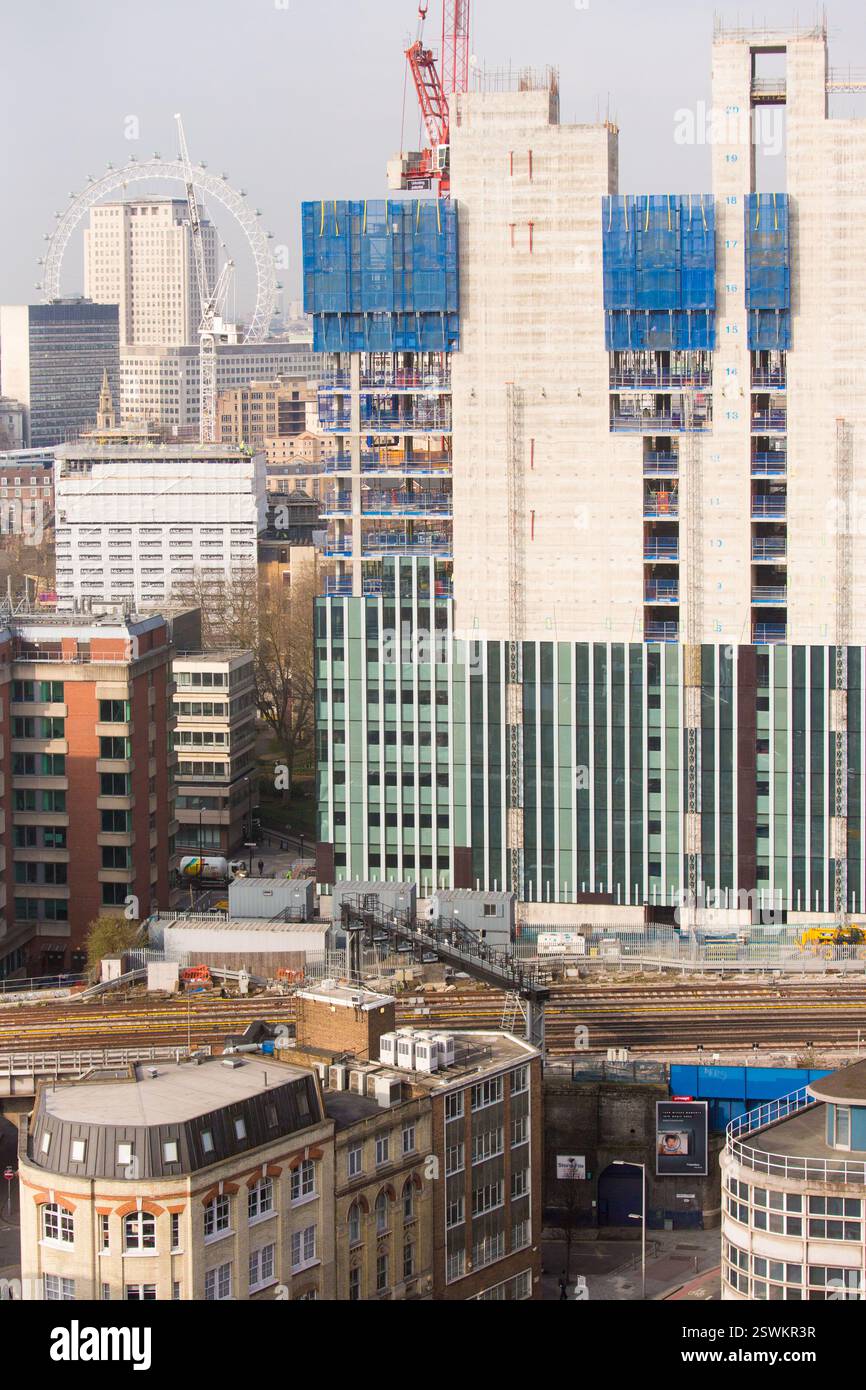240 Blackfriars Road under construction London, England Stock Photo - Alamy