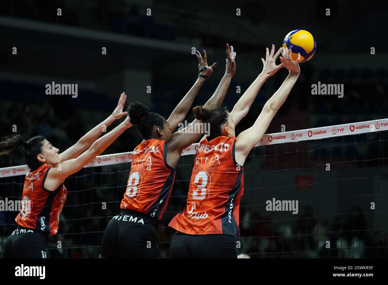 ISTANBUL, TURKIYE - FEBRUARY 09, 2025: Sinead Jack-Kisal and Tijana ...
