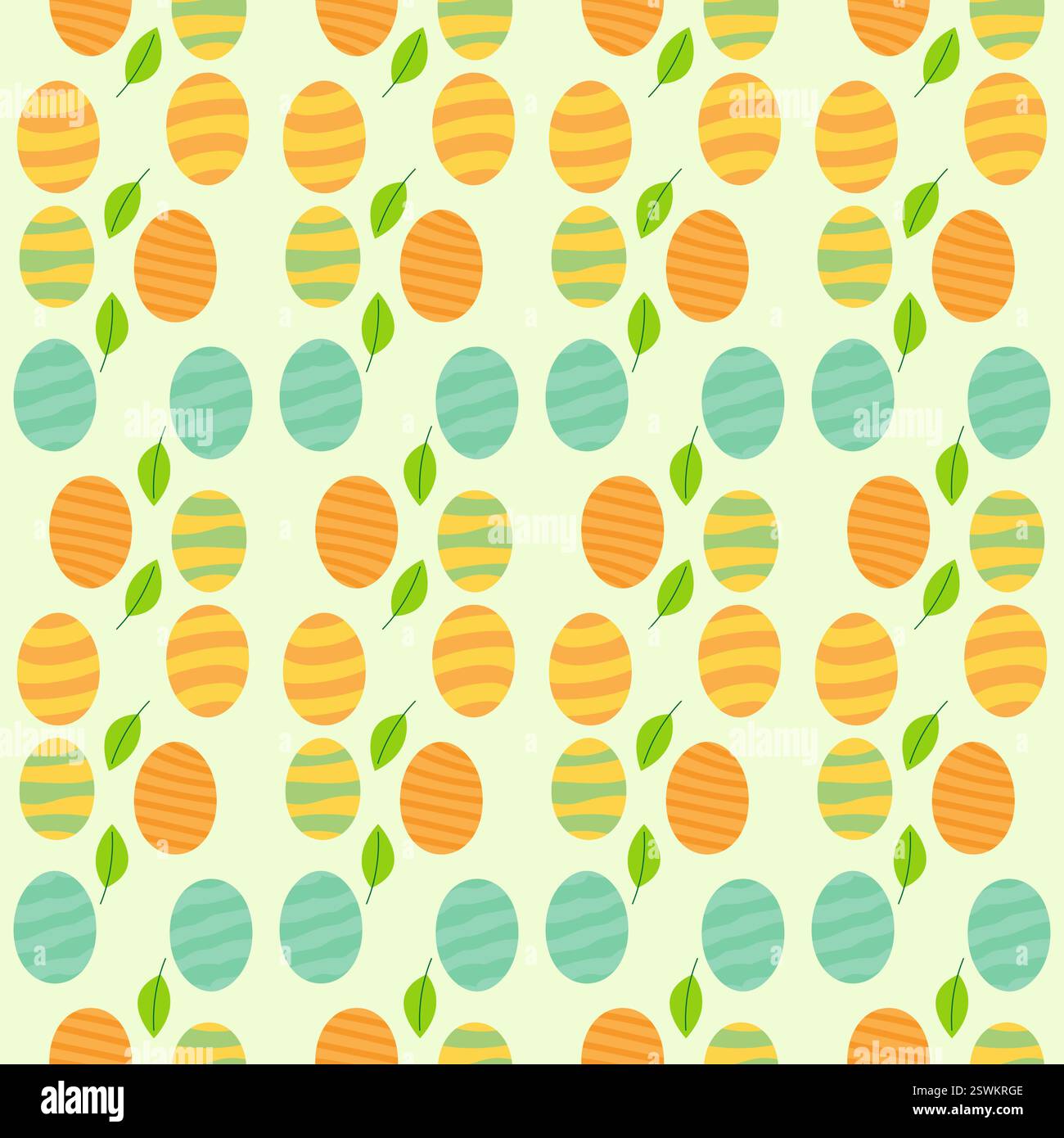 Easter eggs patterns leaves Stock Vector Images - Alamy