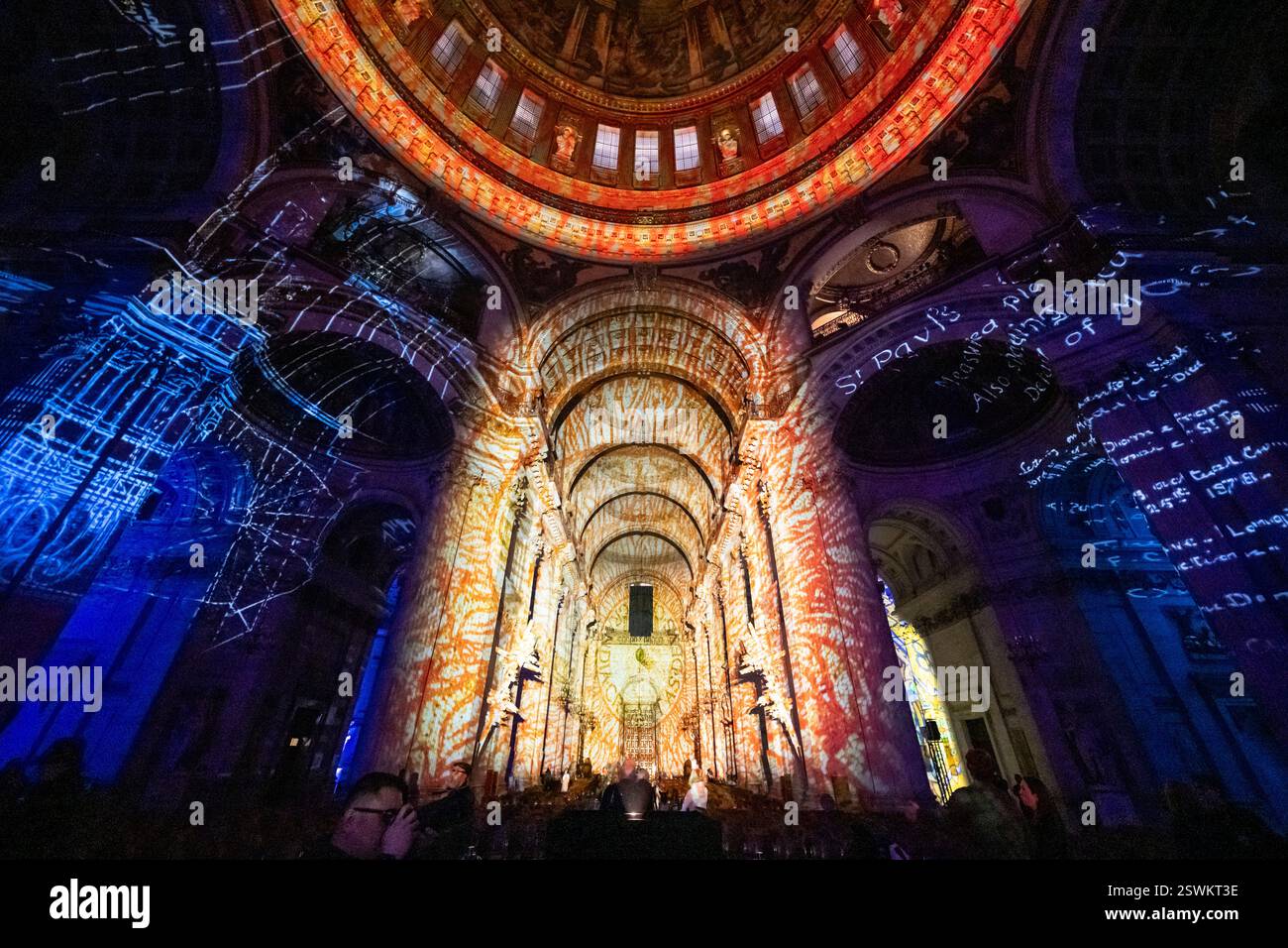 London, UK. 21 February 2025. Preview of ‘Luminous’ by Luxmuralis, an ...