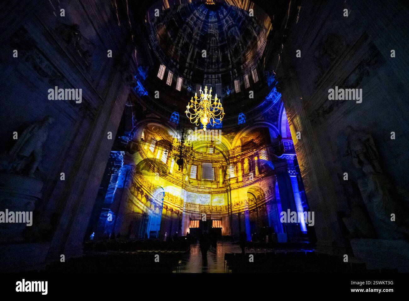 London, UK. 21 February 2025. Preview of ‘Luminous’ by Luxmuralis, an ...